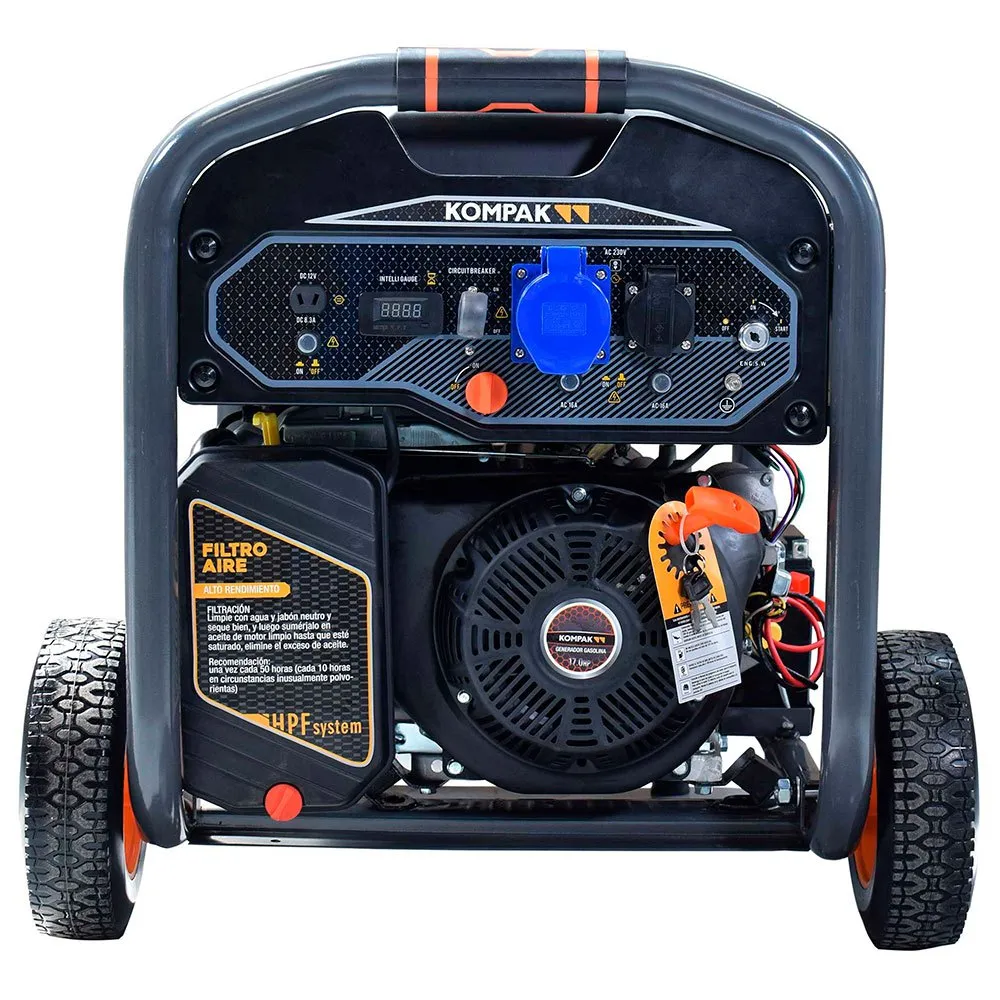 Kompak AVR K10000E 8000W Petrol Electric Generator Silver| Bricoinn