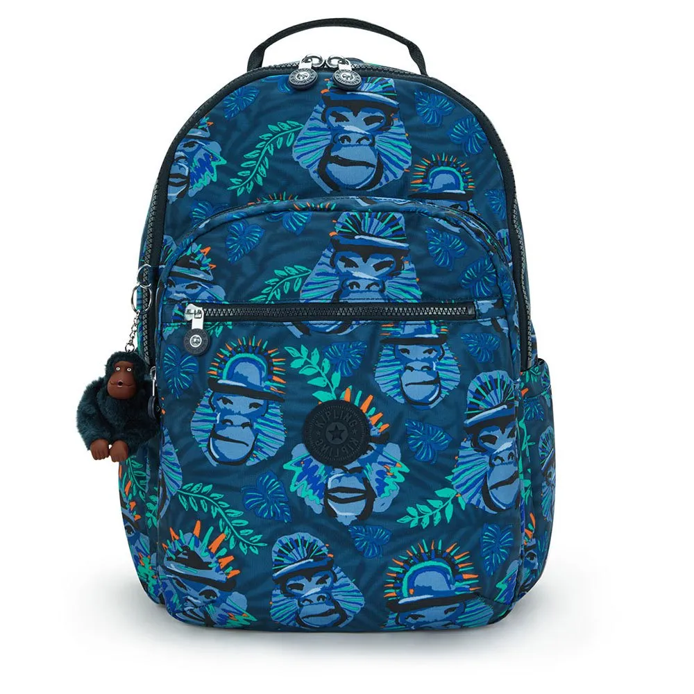 Kipling Seoul Lap 27L Backpack Blue | Dressinn