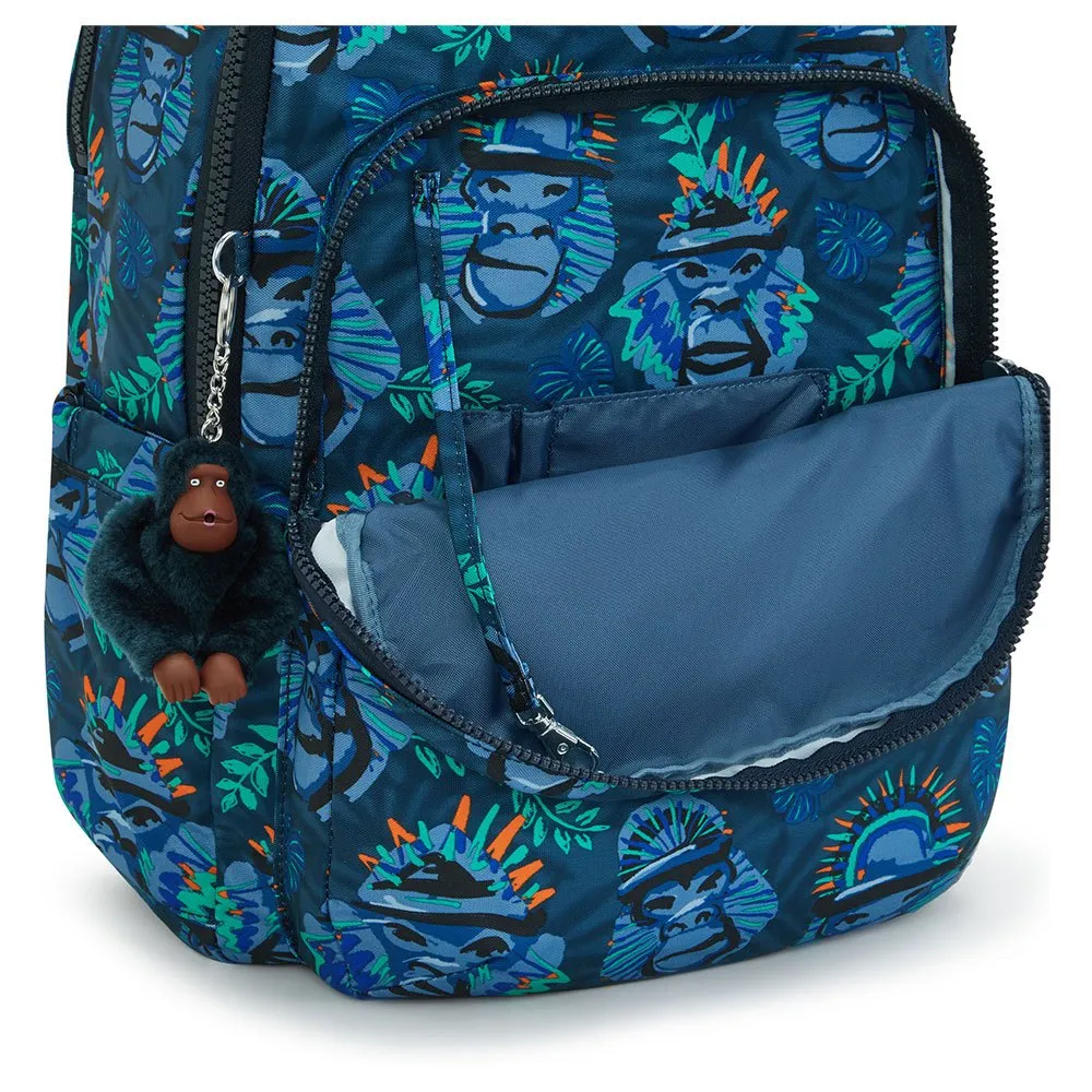 Kipling Seoul Lap 27L Backpack Blue | Dressinn