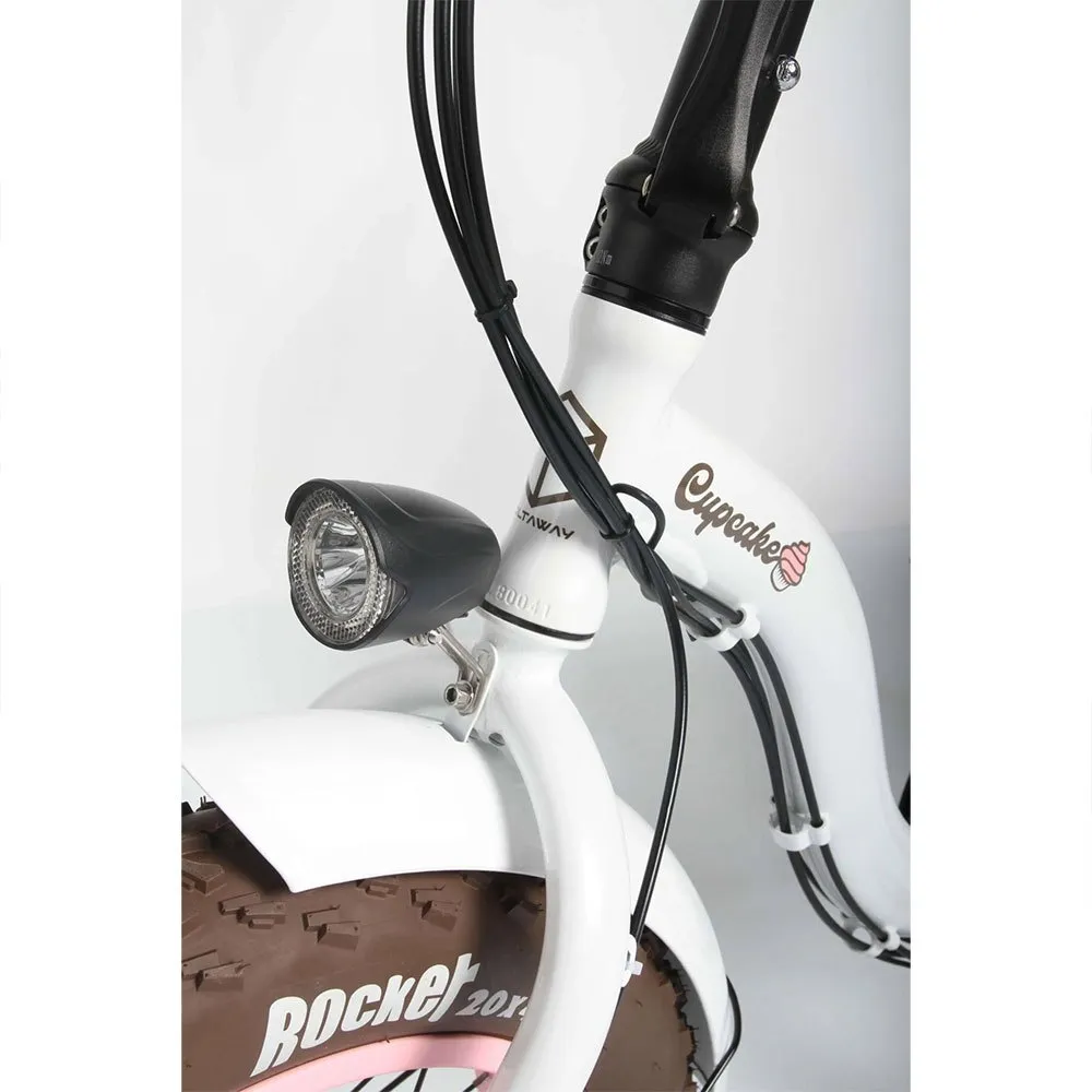 Volta Bicicleta eléctrica Cupcake Fat 17Ah, Blanco | Bikeinn