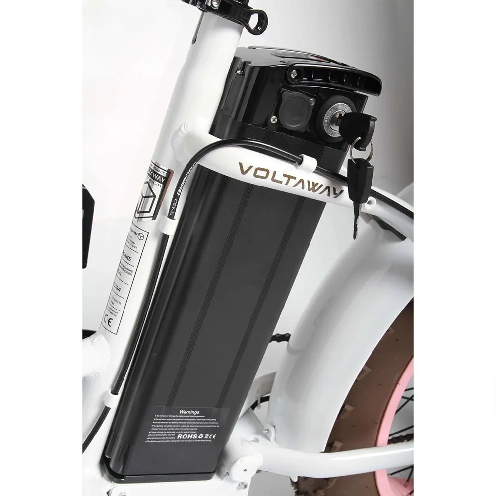 Volta Bicicleta eléctrica Cupcake Fat 17Ah, Blanco | Bikeinn