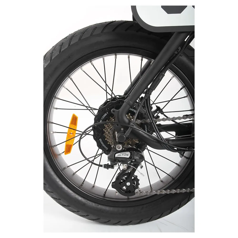 Volta Passenger Retro Fat 13Ah electric bike, Silver | Bikeinn