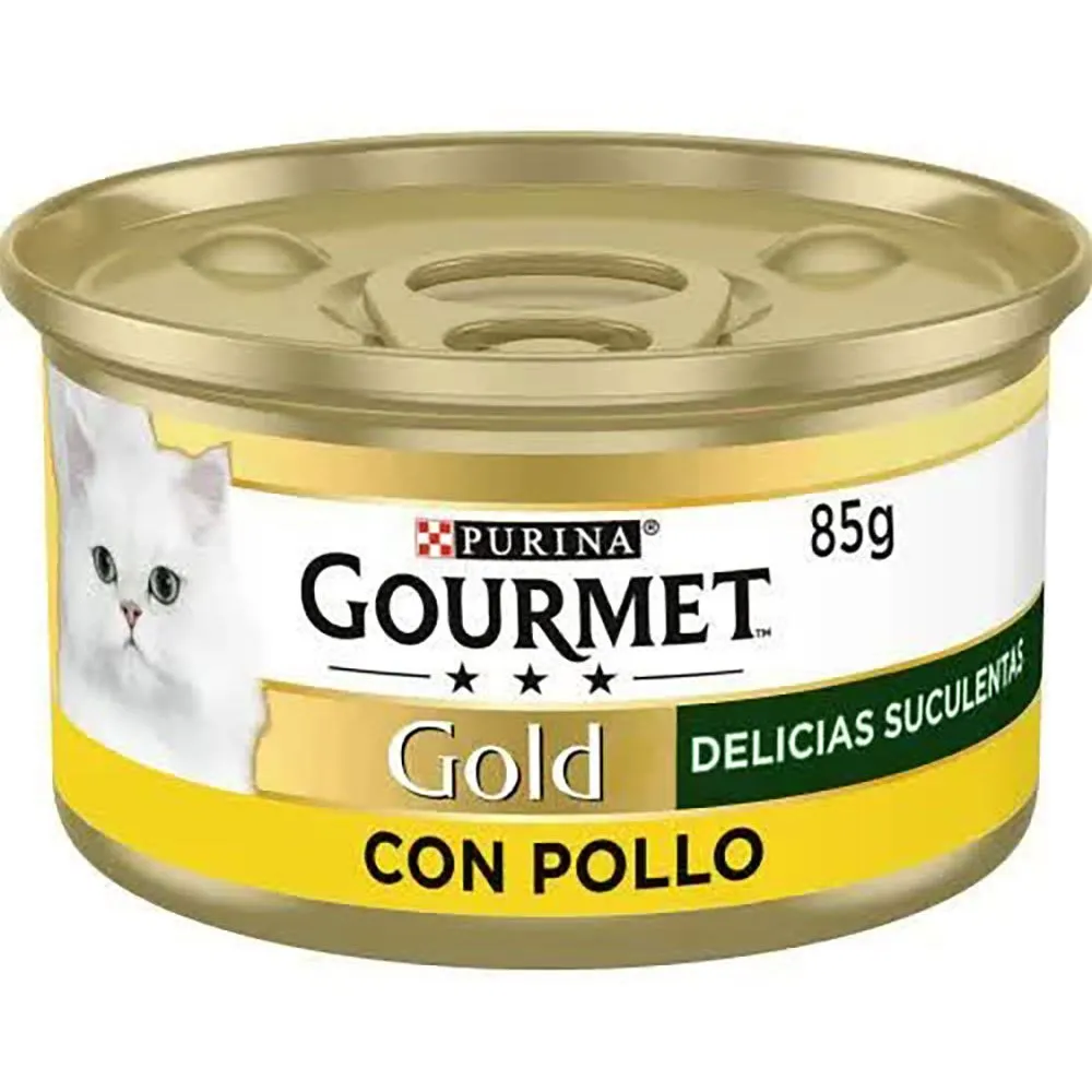 Purina Snack de Pollo y Perro Gourmet Gold Delicias Suculentas 85g 24 ...