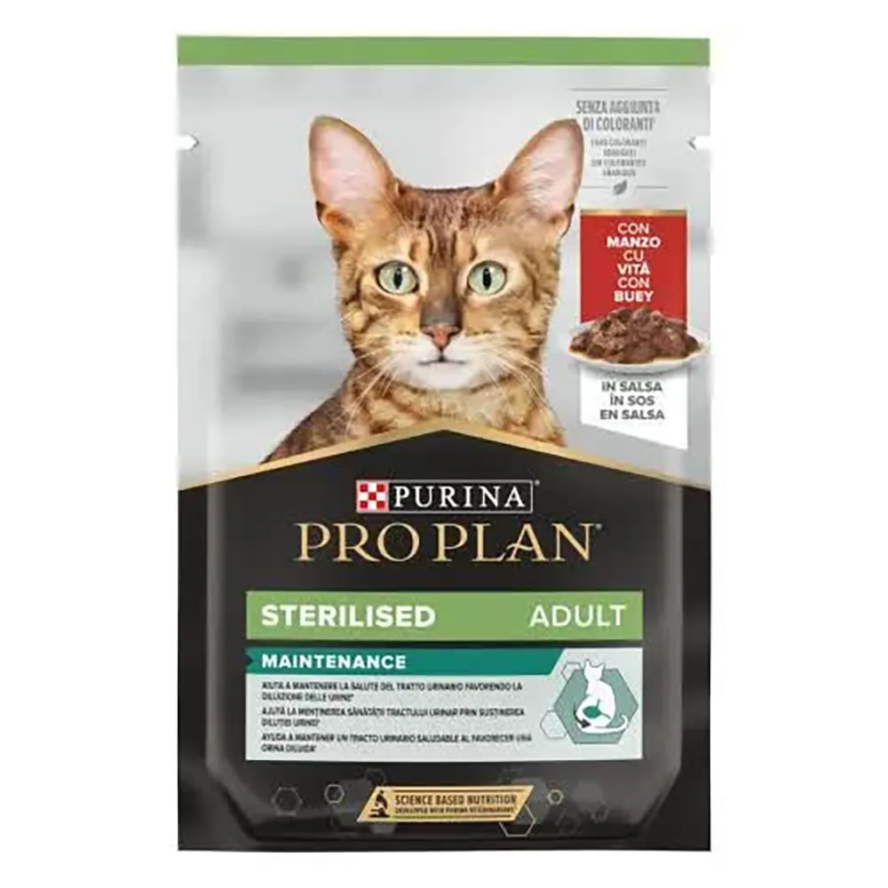 Purina Snack Para Gato Pro Plan Esterilizado Carne 85g 26 Unidades ...