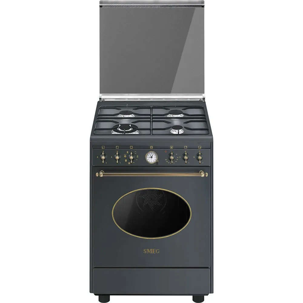 Smeg Colonial CO68GMA8 60cm Natural Gas Kitchen Stove 4 Burner With ...