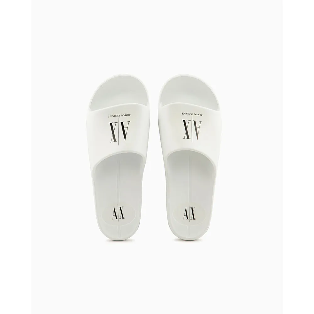 Armani exchange XUP012_XV675 Slides White | Dressinn