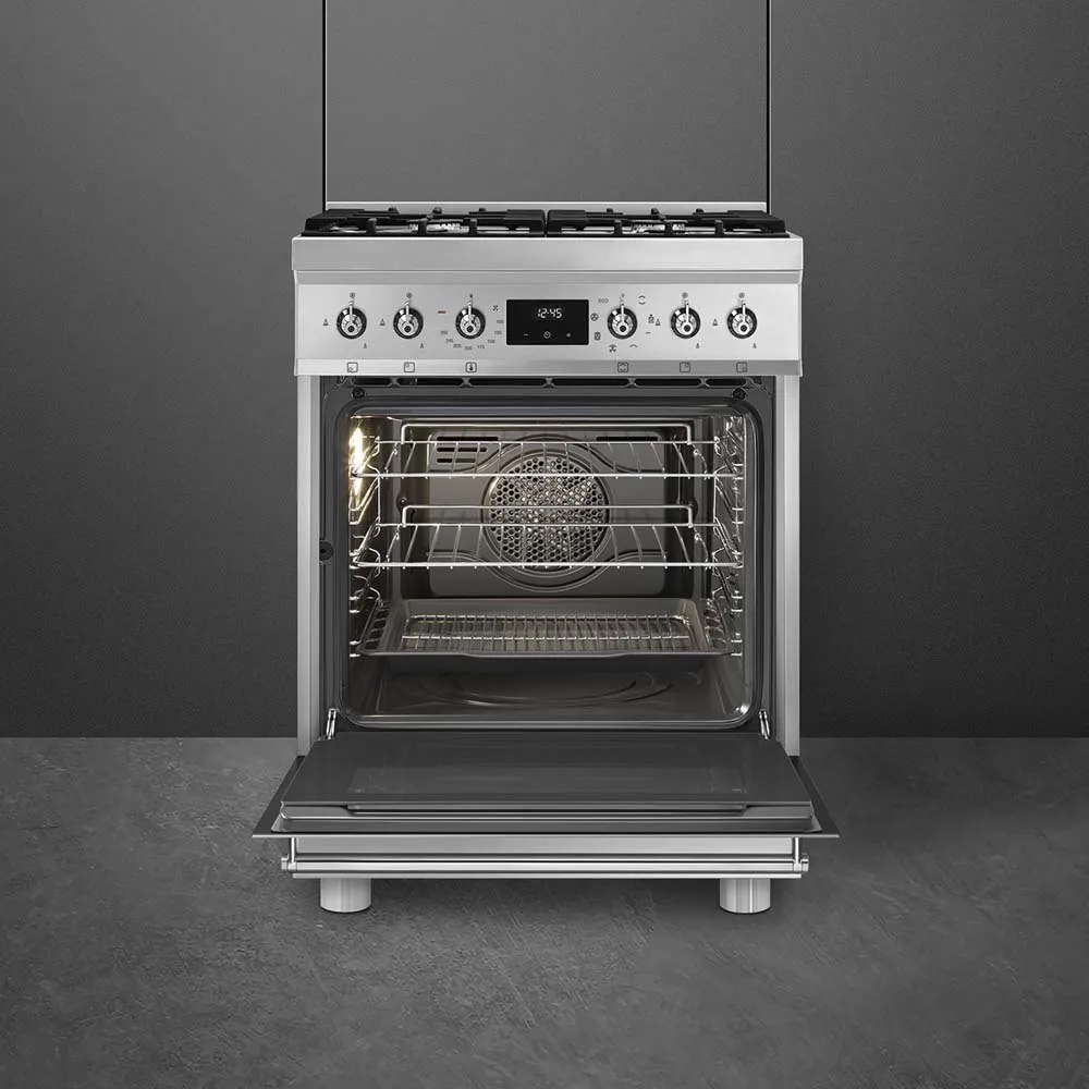 Smeg Sinfonia 60x60 cm Natural Gas Kitchen With Oven 4 burners| Techinn