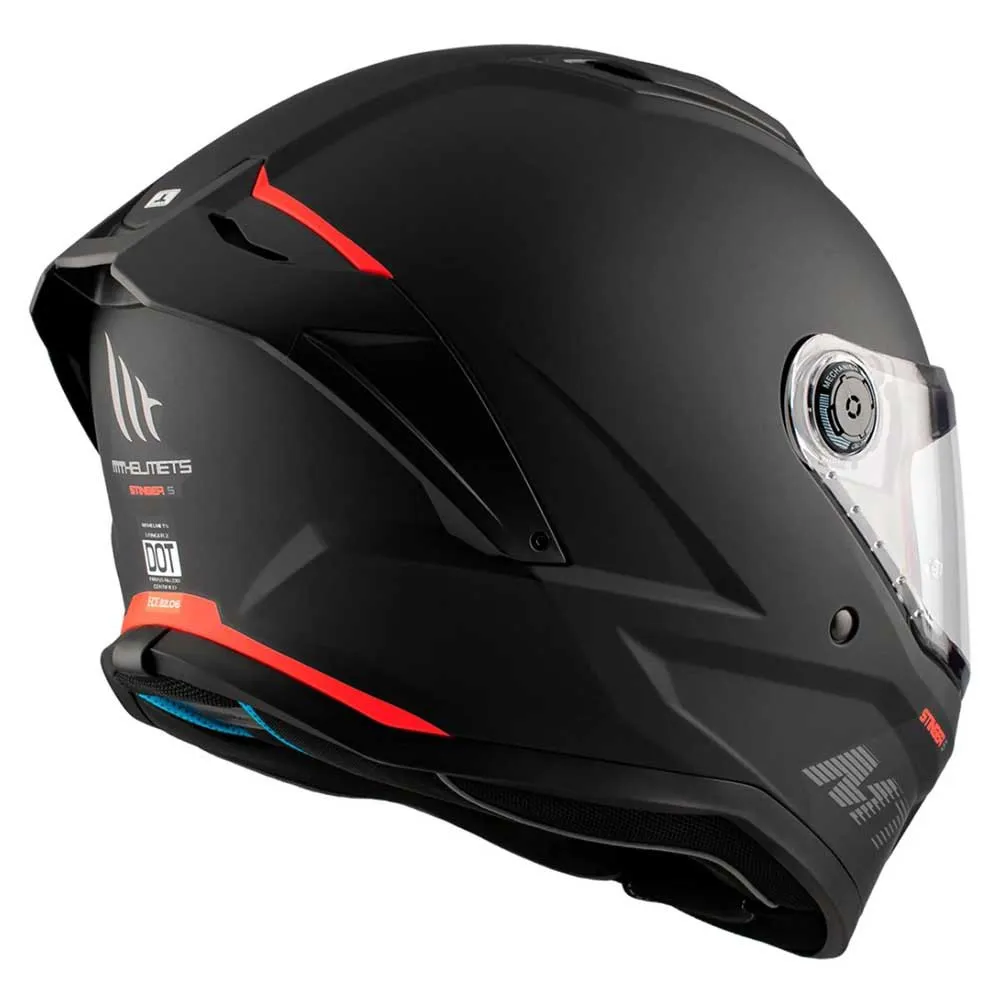MT Helmets Casco integral Stinger II Solid Negro | Motardinn