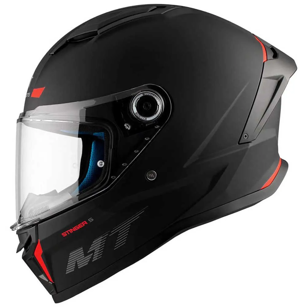 MT Helmets Capacete integral Stinger II Solid Preto | Motardinn