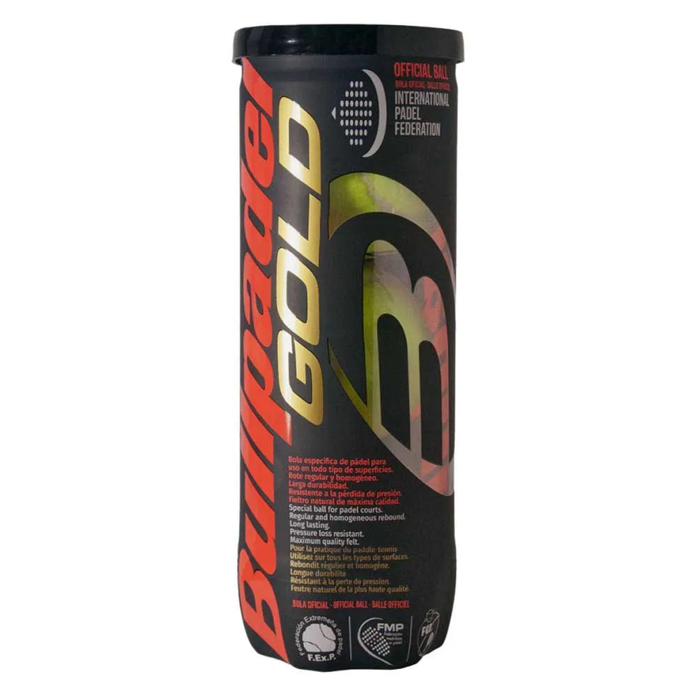 Bullpadel Gold Padel Balls Box | Smashinn