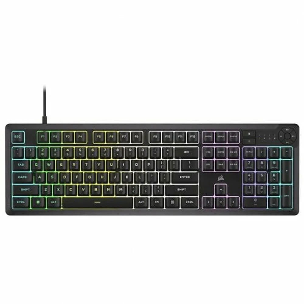 Corsair K55 RGB iCue gaming keyboard Black | Techinn