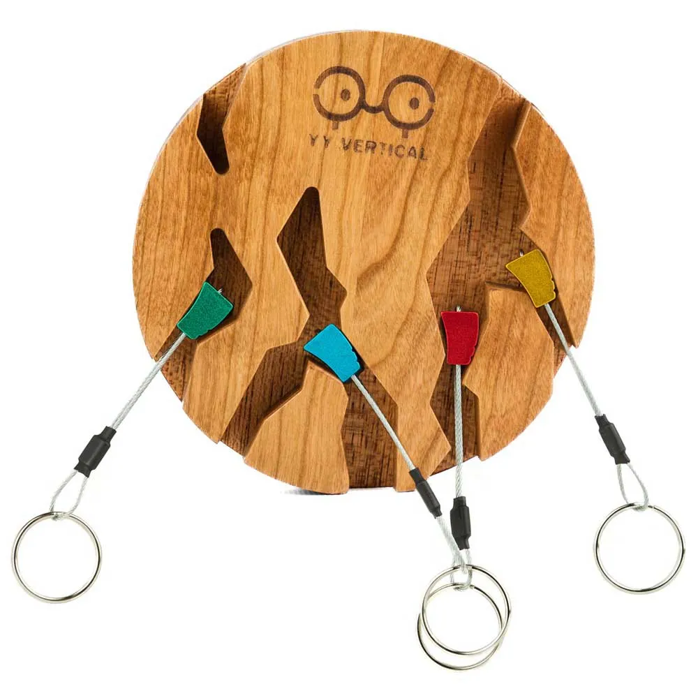 Yy vertical Circle Key Holder Golden | Trekkinn