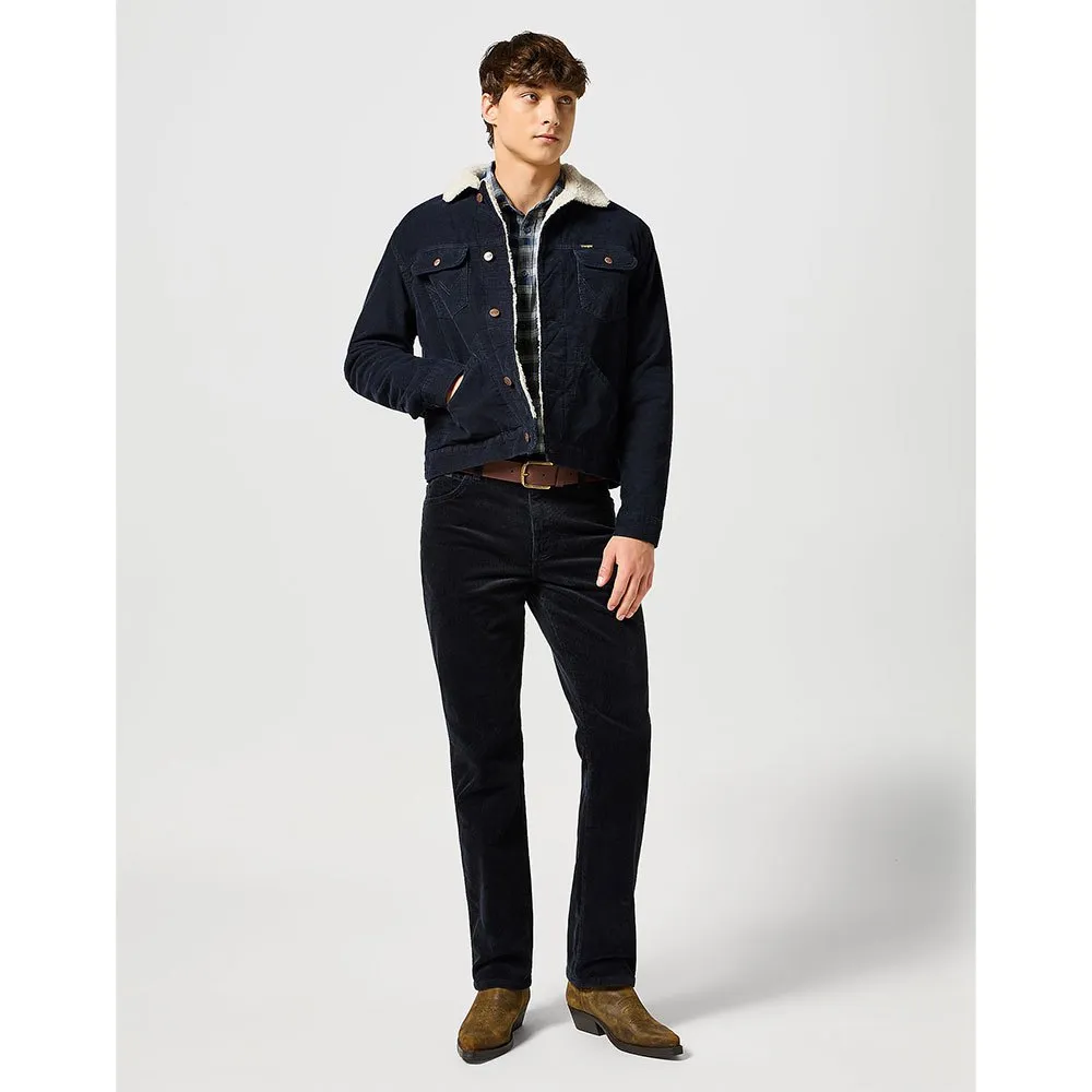 Wrangler 124Mj Sherpa denim jacket Blue | Dressinn