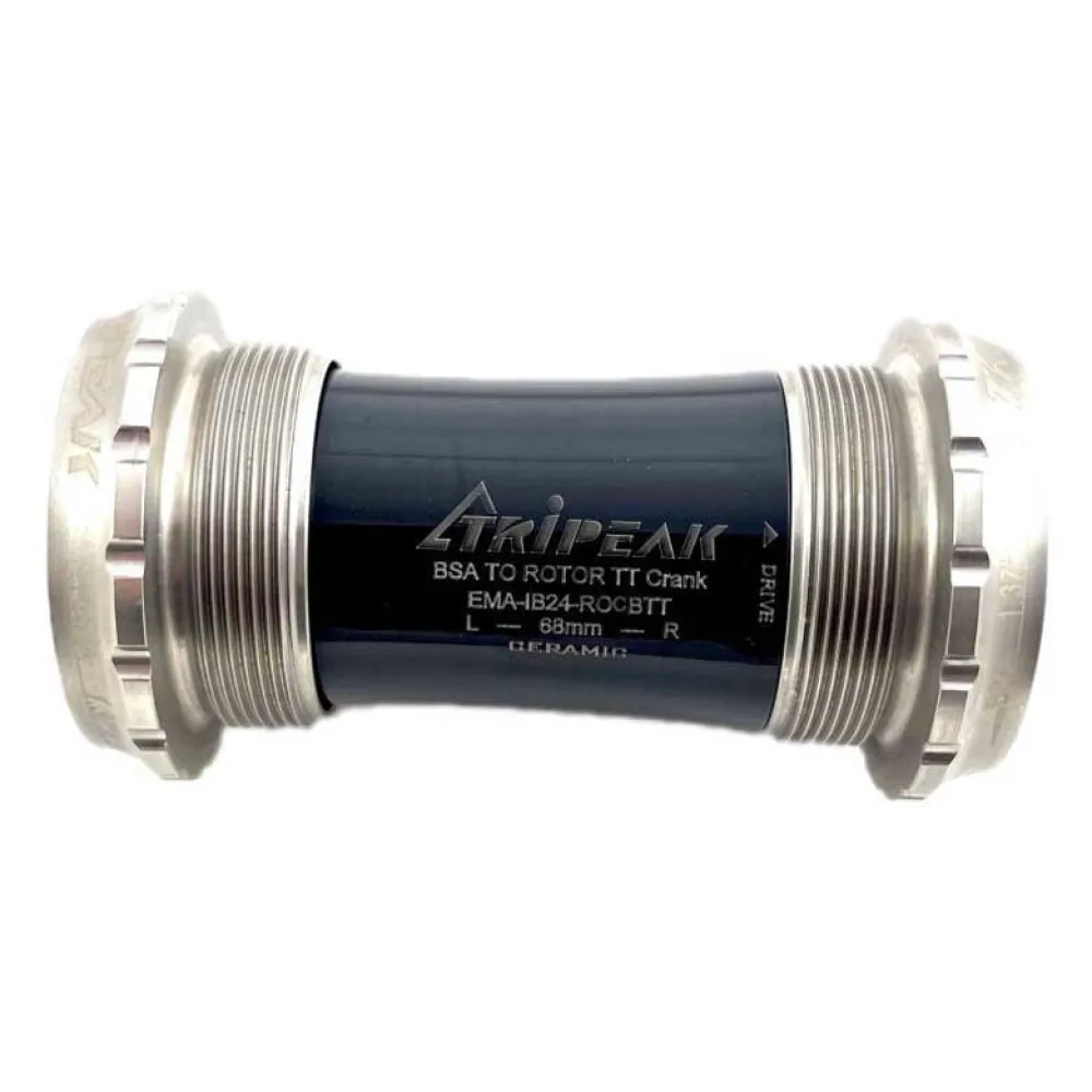 Tripeak BSA Rotor TT Ceramic 24 mm bottom bracket cups, Silver | Bikeinn