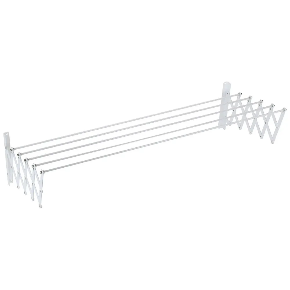 Sauvic 100 cm plastic coated extendable clothesline | Bricoinn