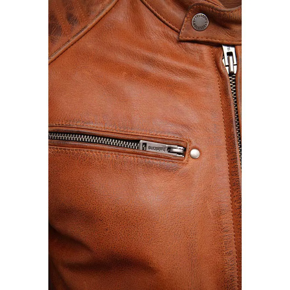 Helstons Rocker leather jacket Brown | Motardinn