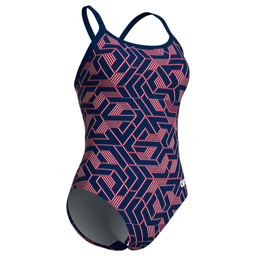Arena Escape Lightdrop Back swimsuit Red | Swiminn
