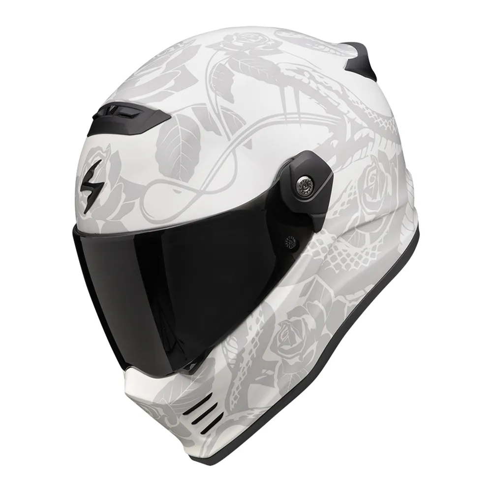 Scorpion Covert FX Dragon full face helmet White | Motardinn