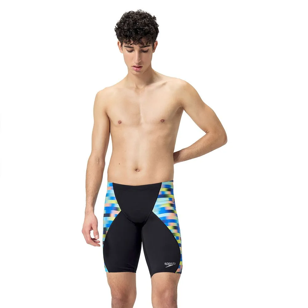 Speedo Allover Digital V-Cut jammer Black | Swiminn