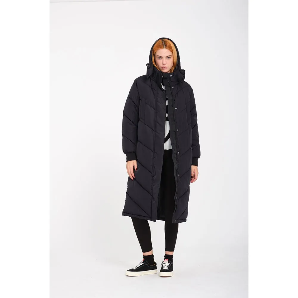 Volcom Alldaylong Puff coat Black | Dressinn