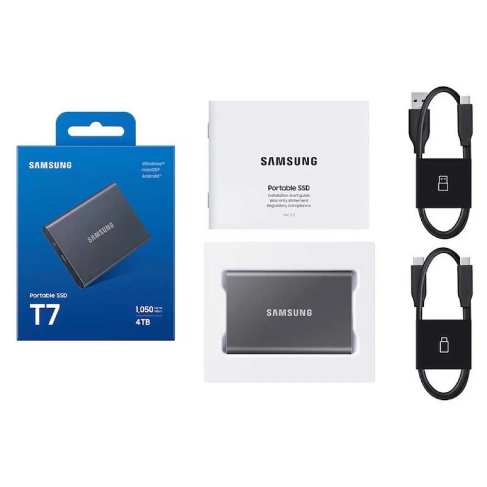 Samsung T7 USB 4TB external SSD Black | Techinn
