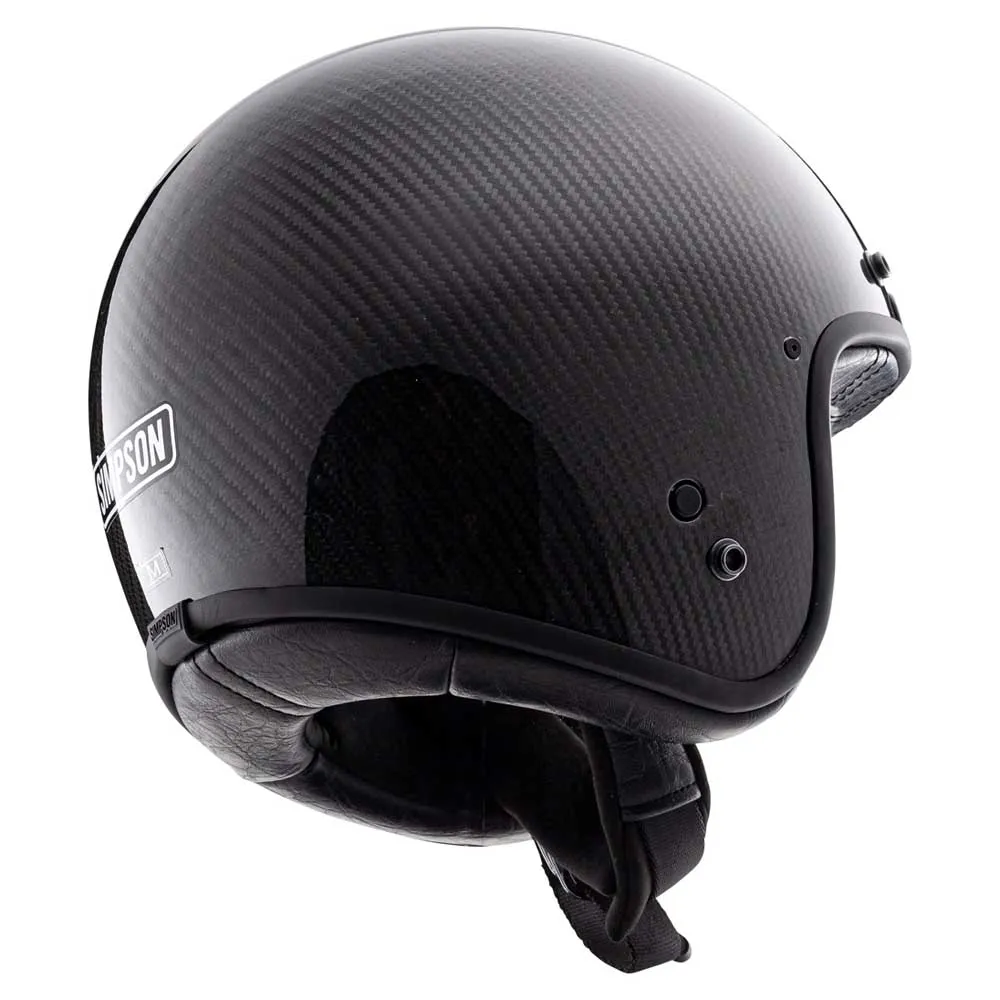 Simpson Chopper Carbon ECE22.06 open face helmet | Motardinn