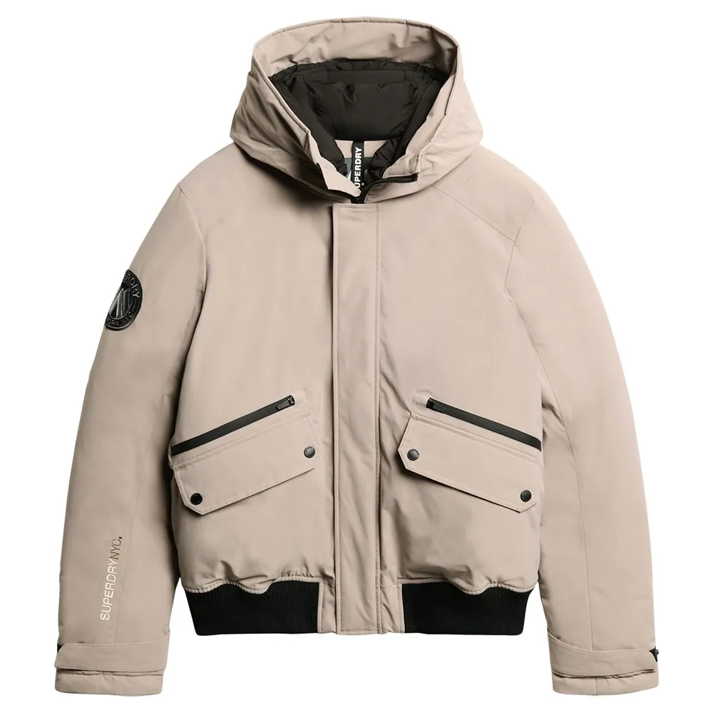 Superdry City Padded bomber jacket Beige | Dressinn