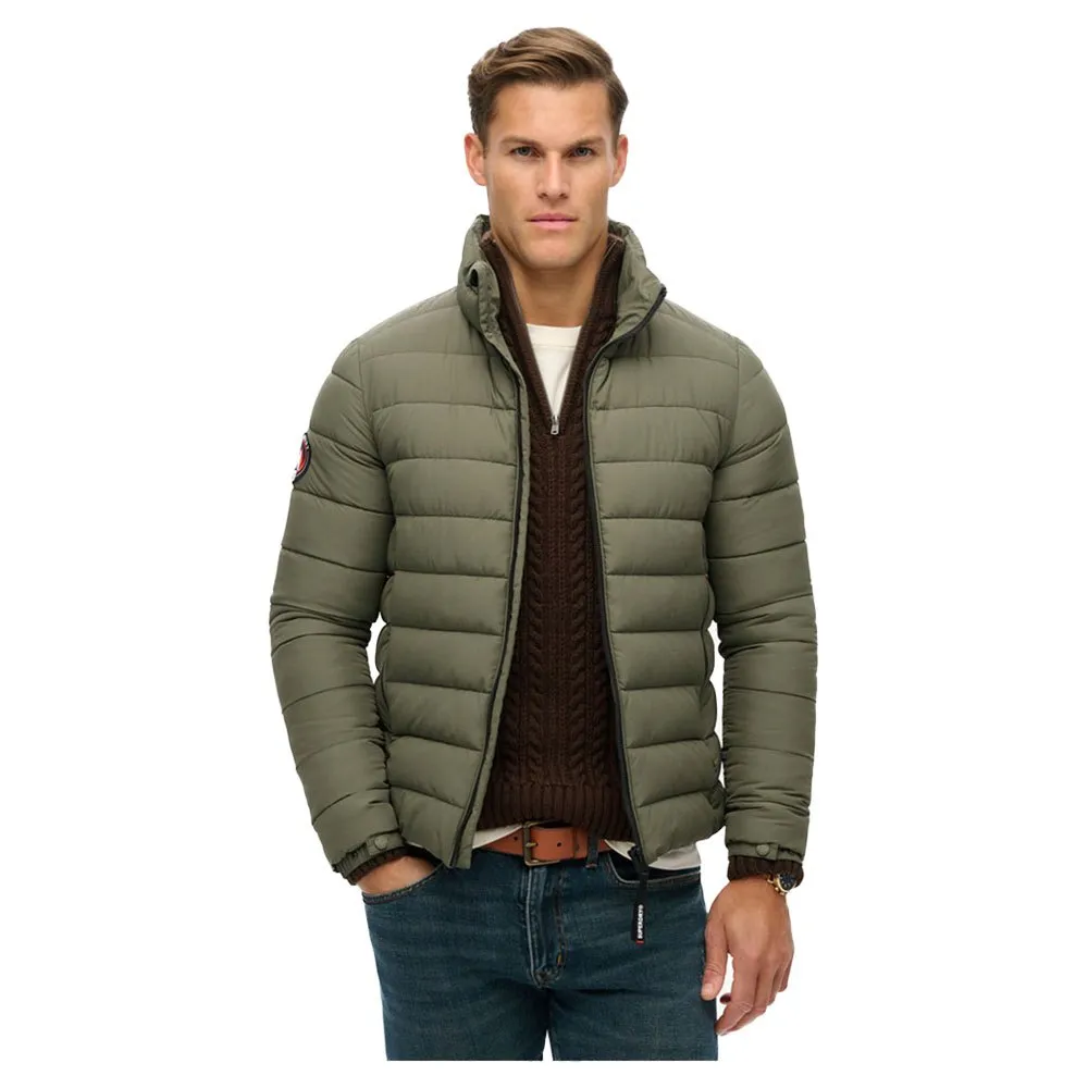 Superdry Fuji Embroidered Padded jacket Green | Dressinn