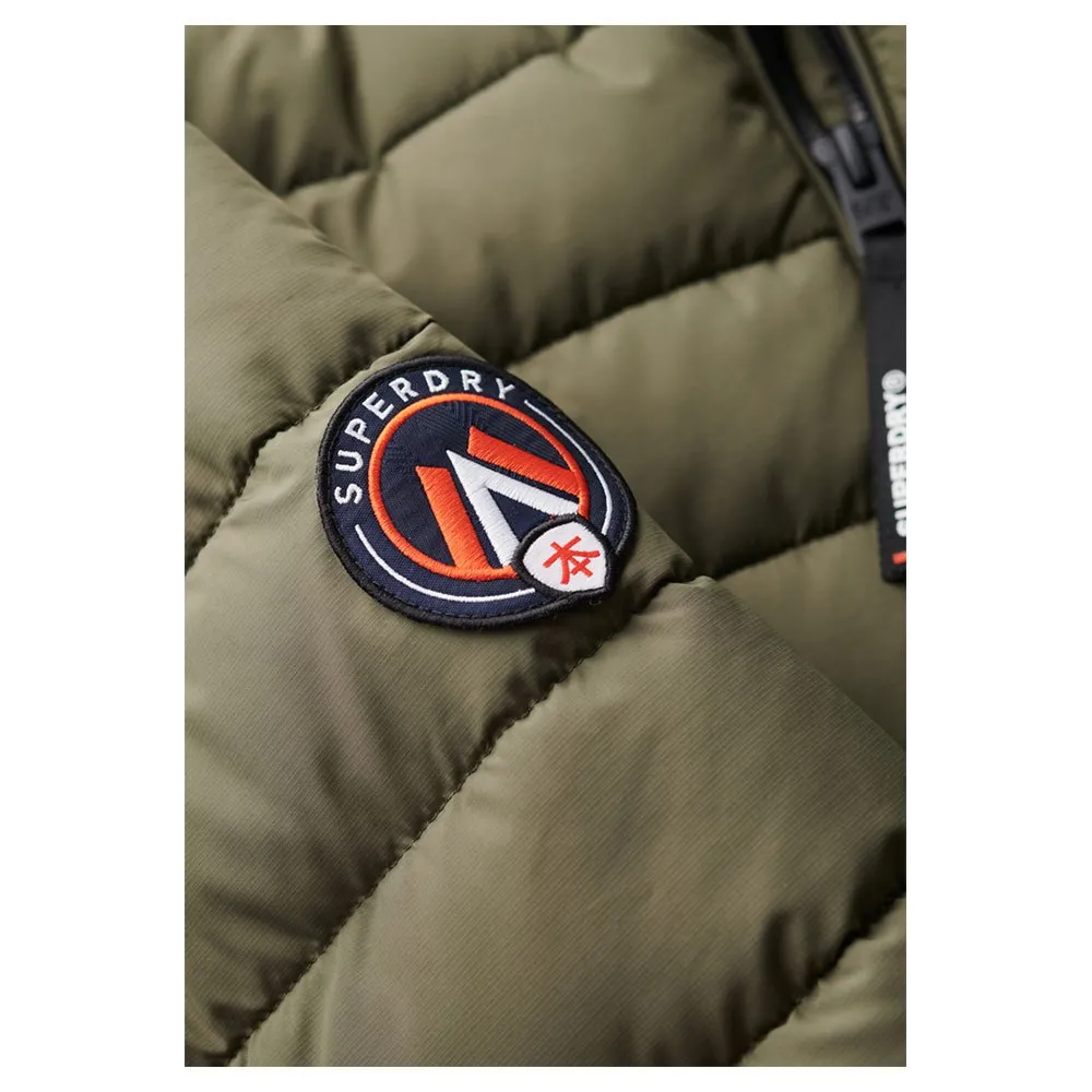 Superdry Fuji Embroidered Padded jacket Green | Dressinn