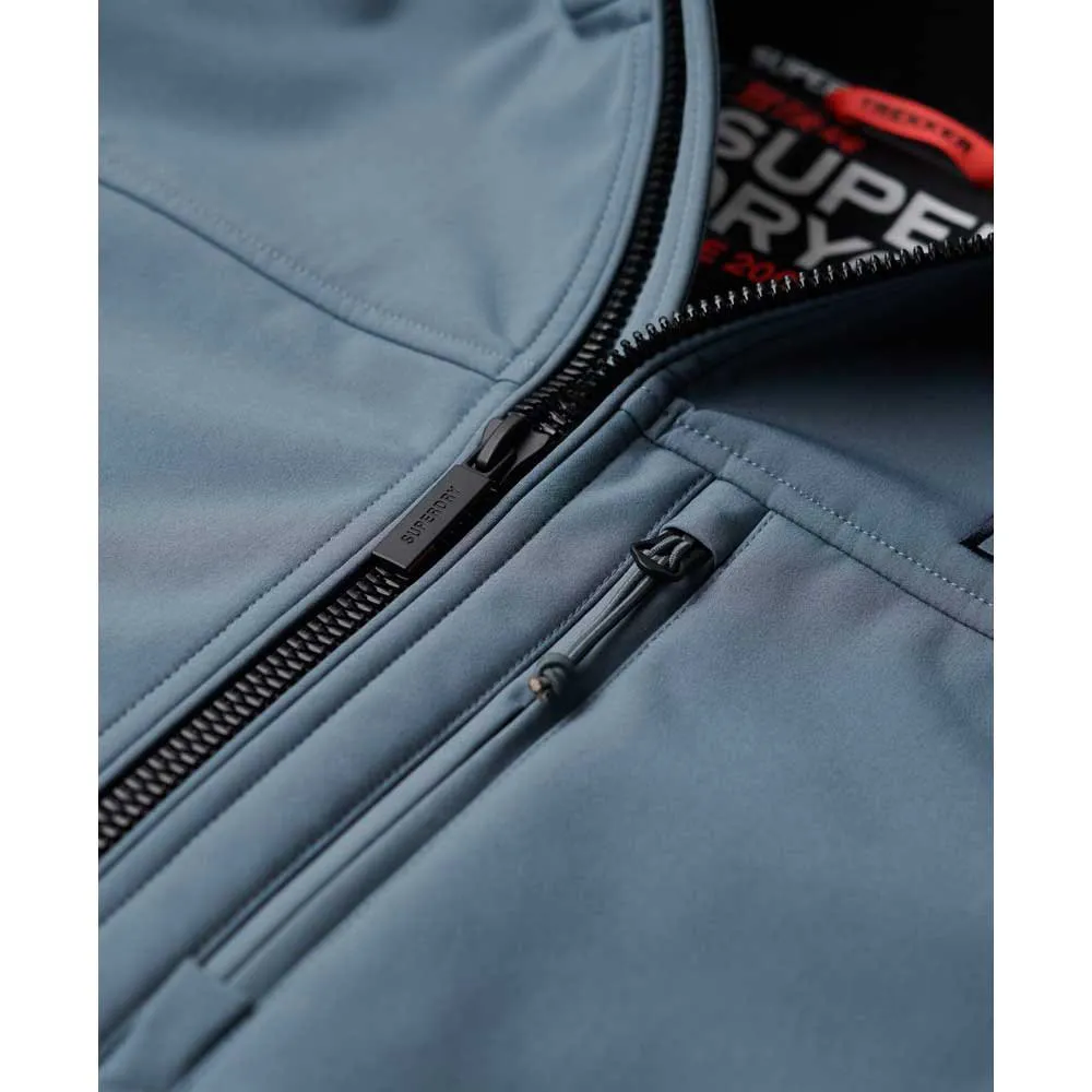 Superdry Soft Shell Trekker jacket Blue | Dressinn