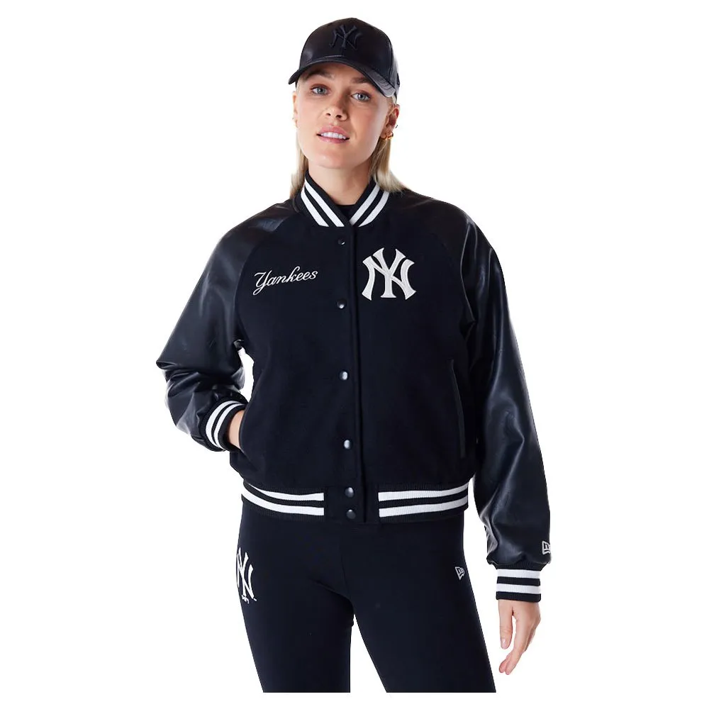 New era MLB Varsity New York Yankees bomber jacket Black| Dressinn