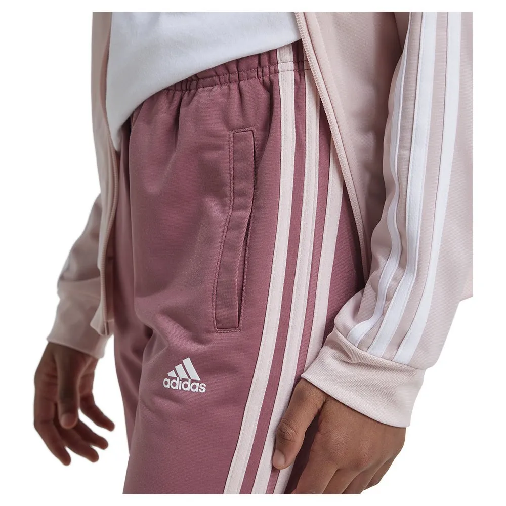 adidas Essentials 3 Stripes tracksuit Pink | Dressinn