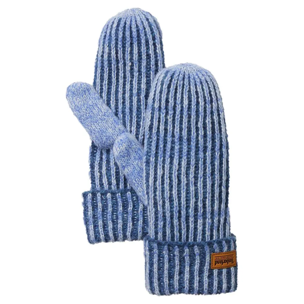 Timberland Plaited Melange mittens Blue | Dressinn