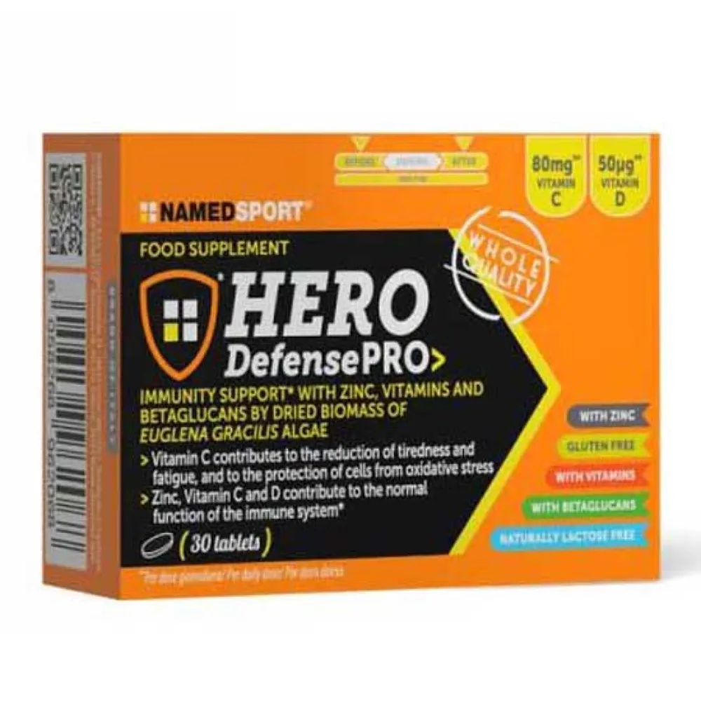 Named sport Hero Defense Pro food supplement 30 tablets, Clear | Bikeinn