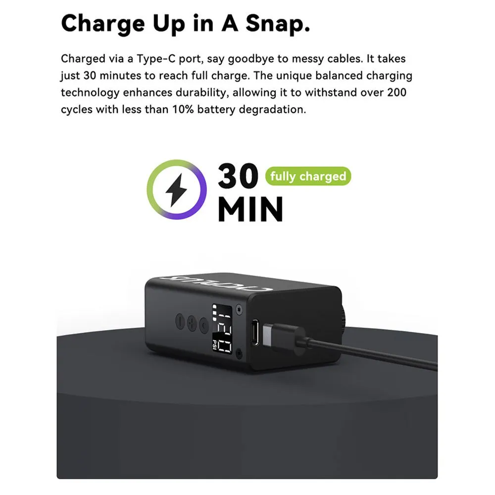 Cycplus AS2 PRO compressor, Black | Bikeinn