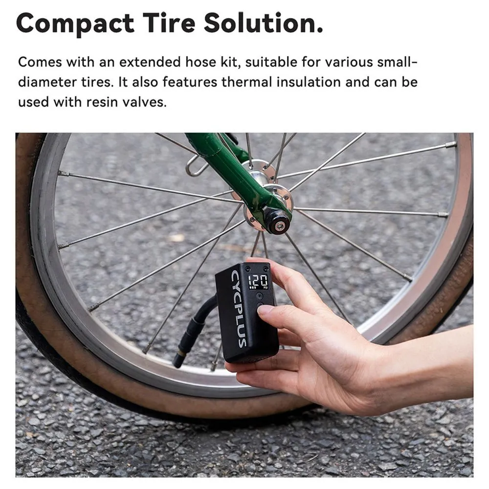 Cycplus AS2 PRO compressor, Black | Bikeinn