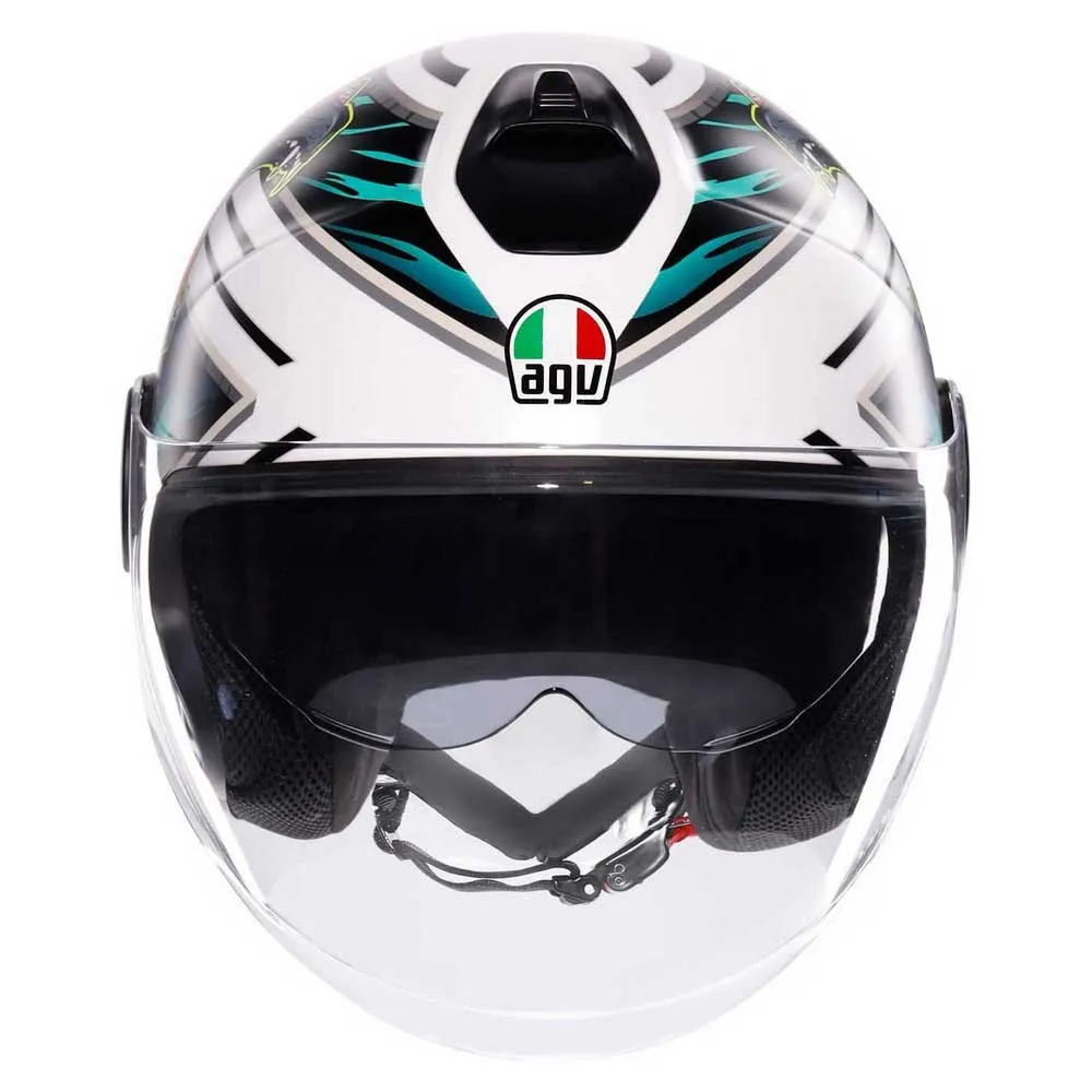 AGV Eteres Ghepard E2206 jethelm Weiß | Motardinn
