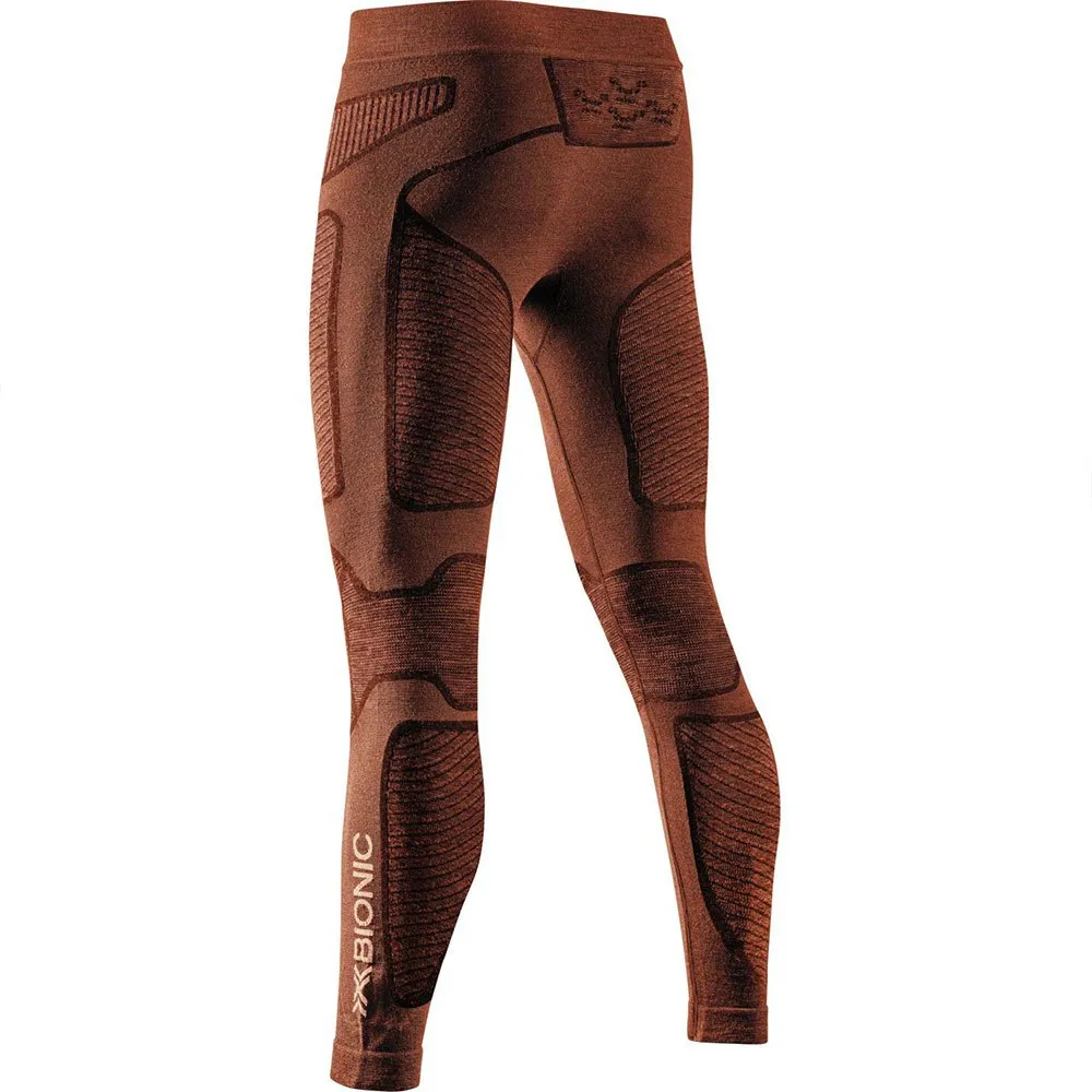 X-BIONIC Symbio Merino base layer pants Brown | Trekkinn