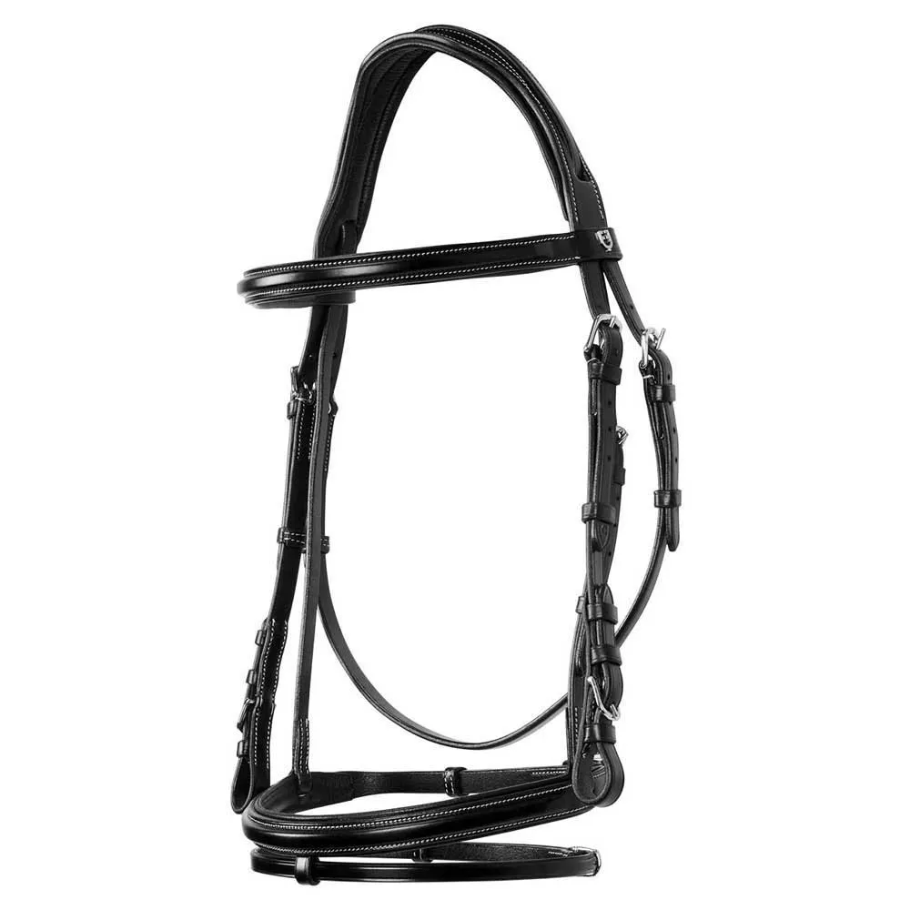 Equestro Jumping bridle Black | Horse Riding