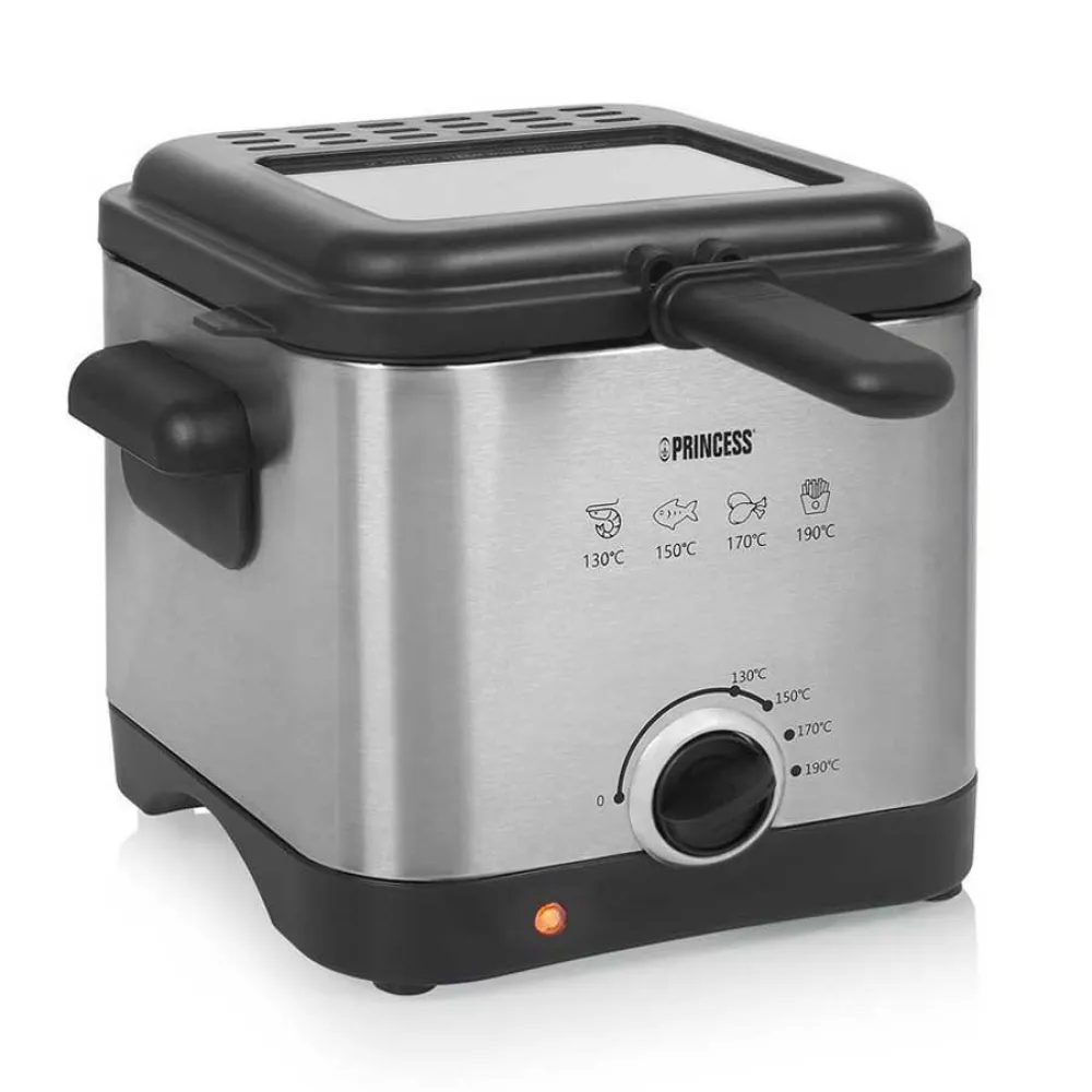 Princess 1.5L 1000W Fryer Silver | Techinn