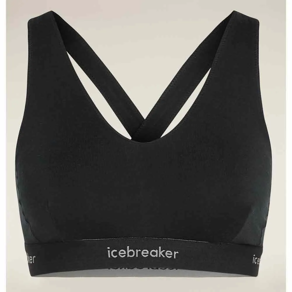 Icebreaker Merino 125 Cool-Lite Sprite Racerback sports bra Black| Traininn