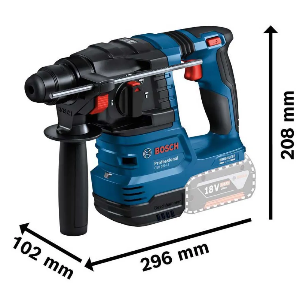 Bosch PT Hammer drill combo kit Black | Bricoinn