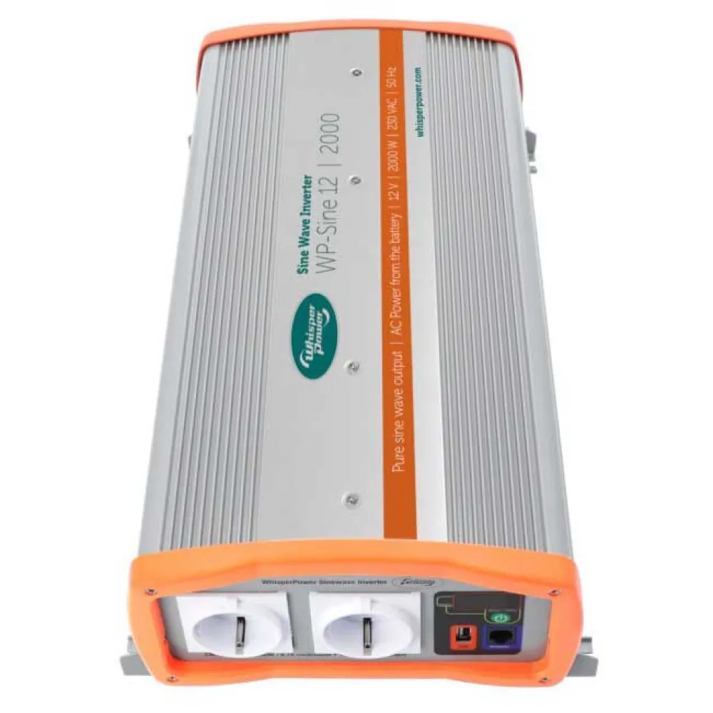 Whisper power WP Sine Wave EU 12V 2000VA Battery Inverter Silver| Waveinn