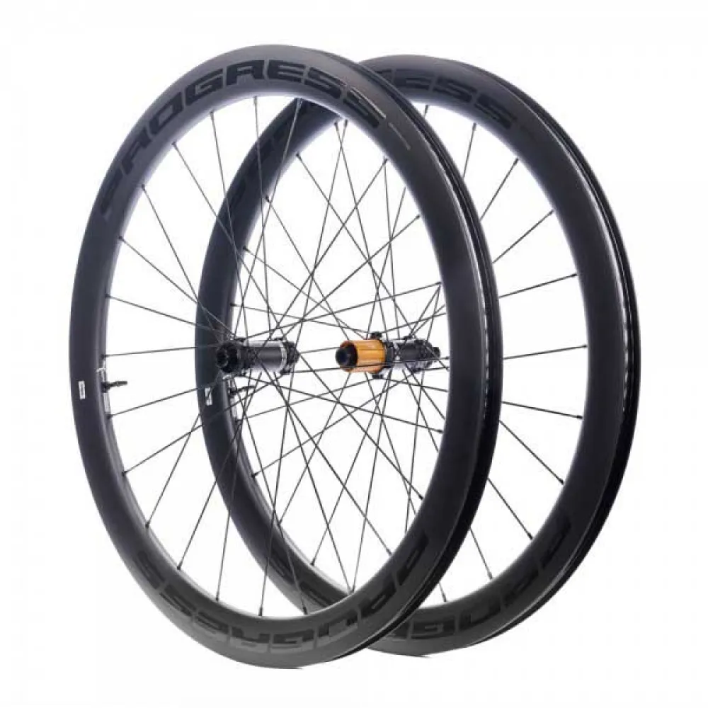 Progress A-Prime CL Disc Carbon T1000 Tubeless road wheel set, Silver | Bikeinn