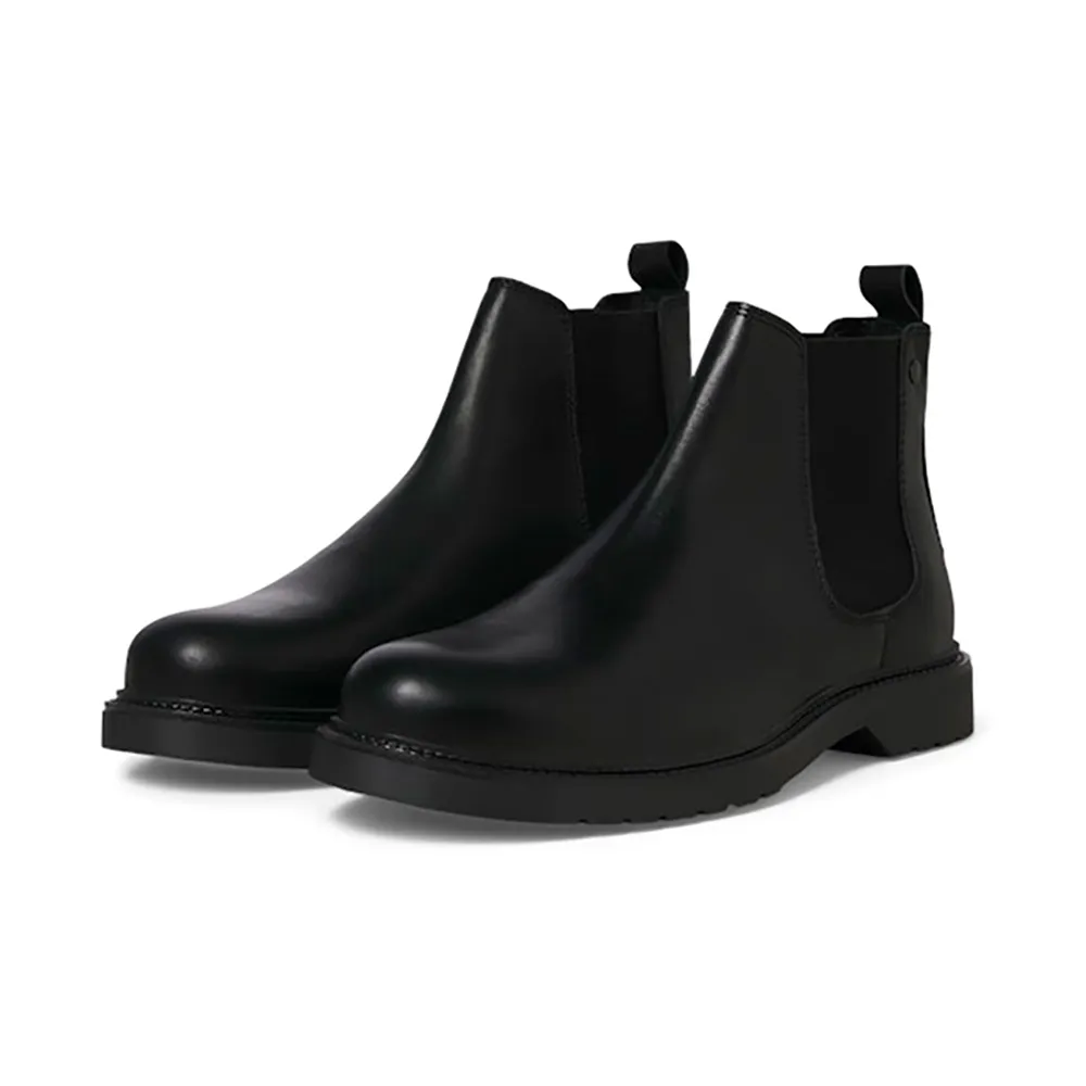 Jack & jones Vauxhall Leather Chelsea boots Black | Dressinn