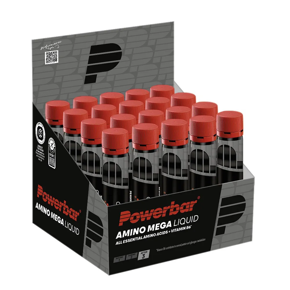 Powerbar Beber viales Amino Mega Black Line 20 unidades | Bikeinn