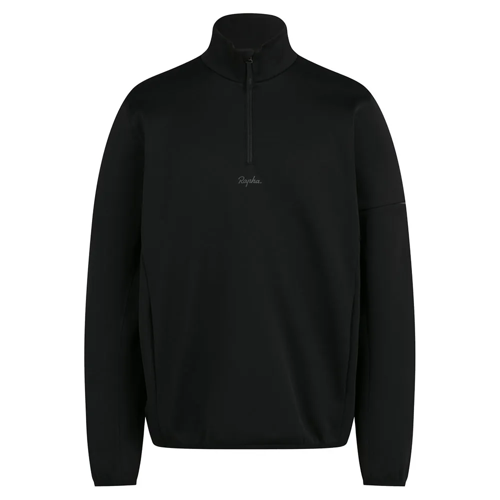 Rapha Tech half zip sweatshirt, Black | Bikeinn