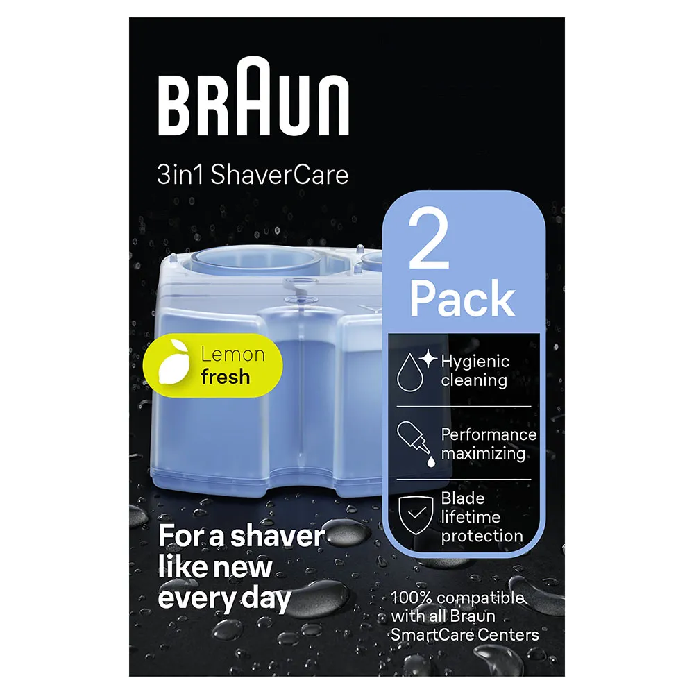 Braun CCR2 cleaning Cartridges Blue | Techinn