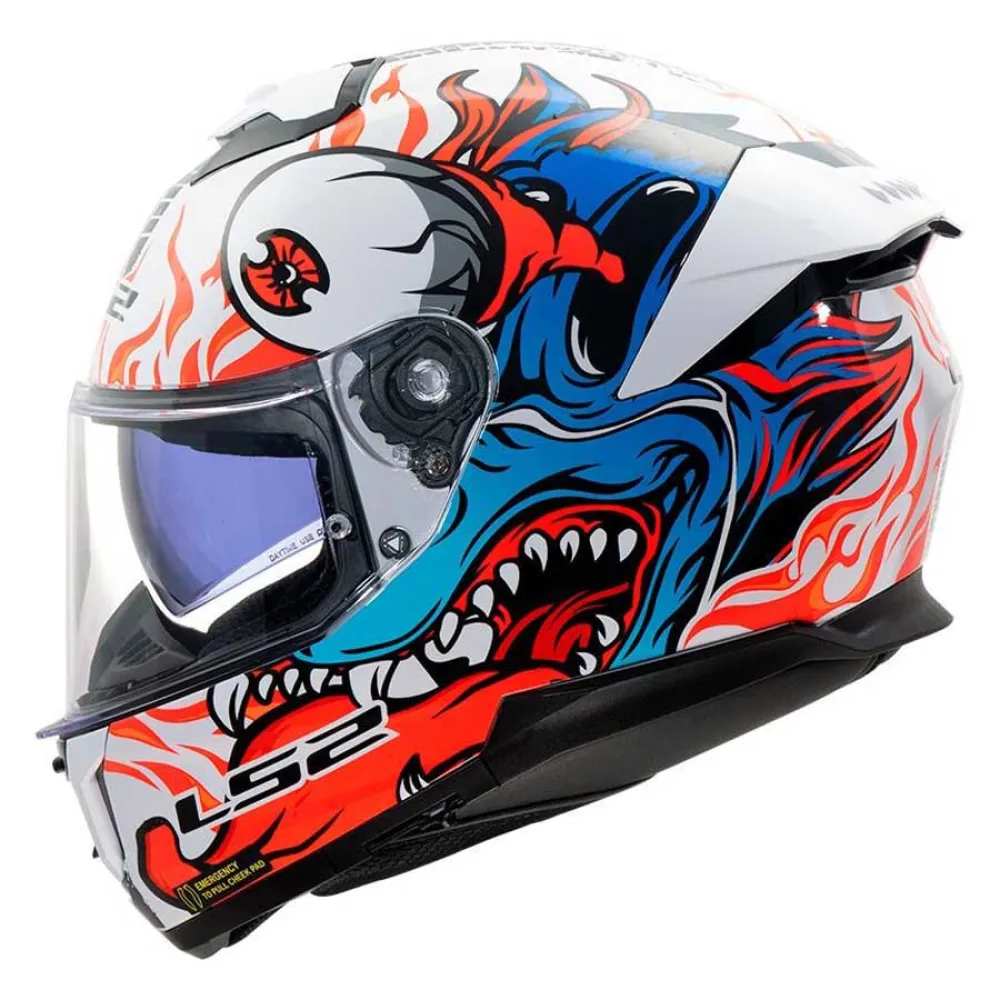 LS2 FF808 Stream II Inferno full face helmet White | Motardinn