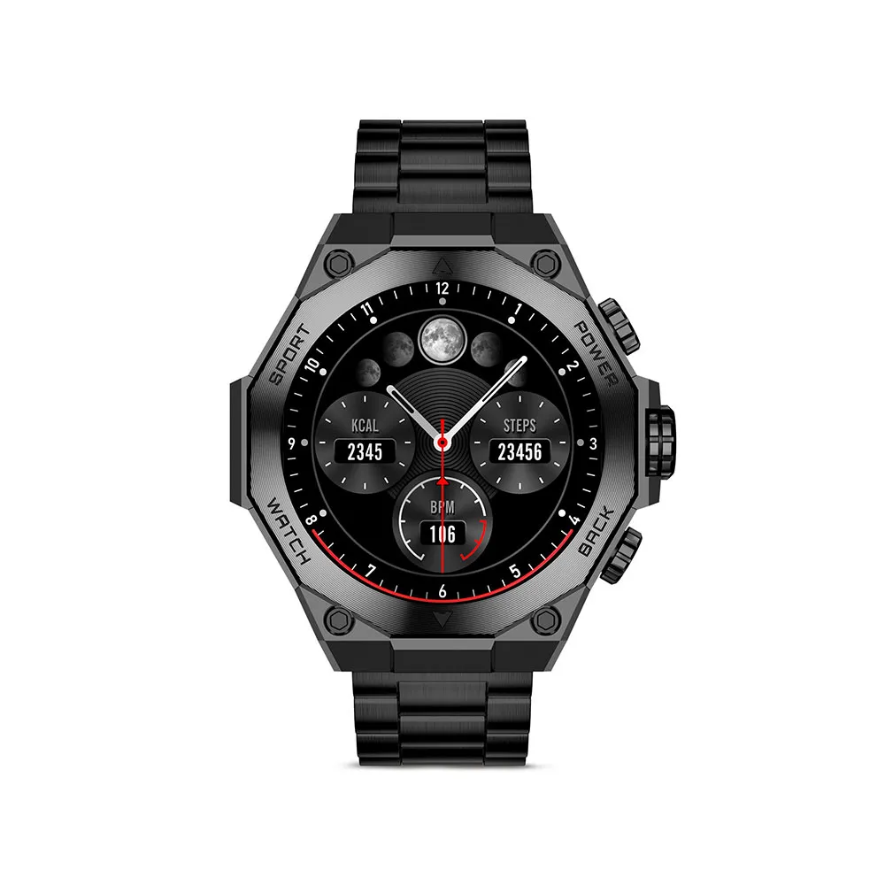 KSIX Titanium smartwatch, Black | Bikeinn